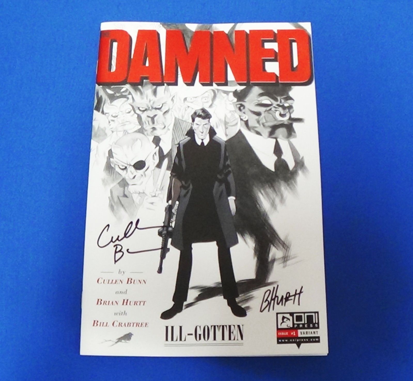 The Damned #1 Variant Cullen Bunn 7 Brian Hurtt Signed Oni RED Foil ...