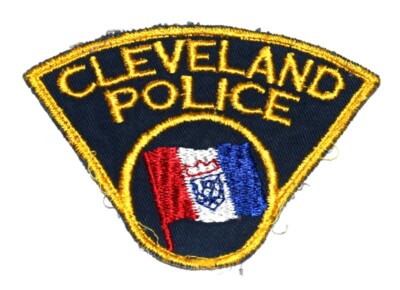 CLEVELAND OHIO OH Sheriff Police Patch CITY FLAG VINTAGE OLD MESH 4x3 ...