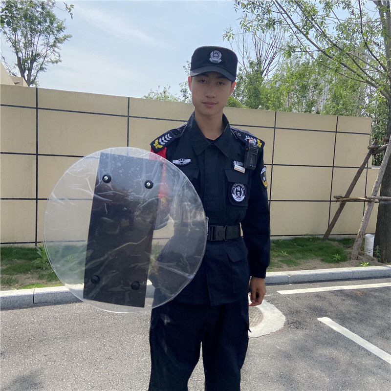 Round PC Transparent Riot Shield for for Cosplay Security Guard Φ55cm ...
