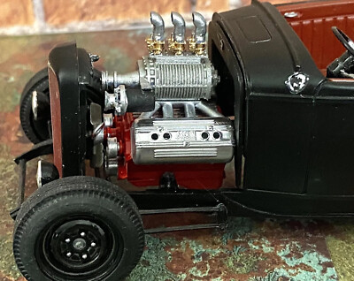 1/24 Scale: Supercharged Ford Flathead Engine W/ Ardun Heads; Resin; 3D ...