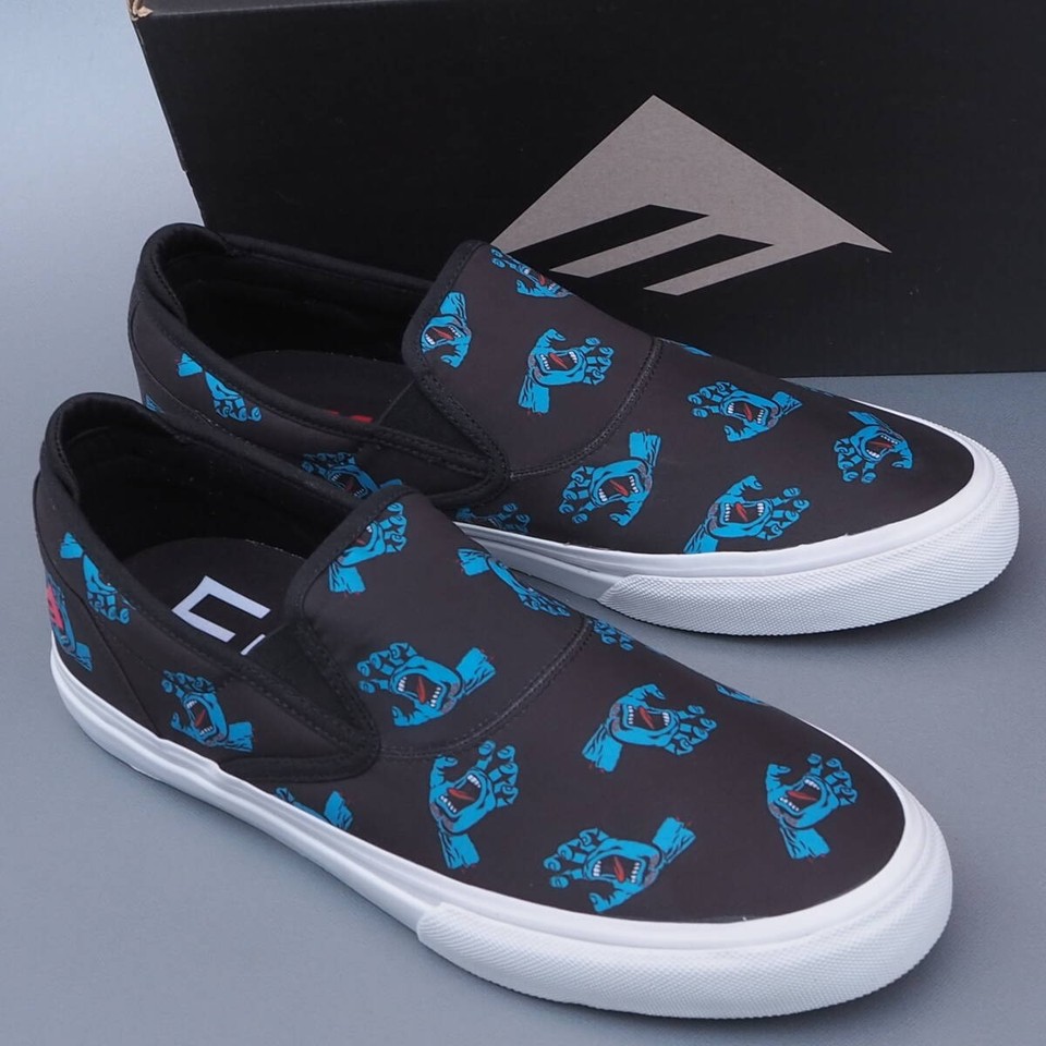 Emerica Wino G6 Slip-On x Santa Cruz Blue Black White 6107000242-448 Men Us11 | eBay