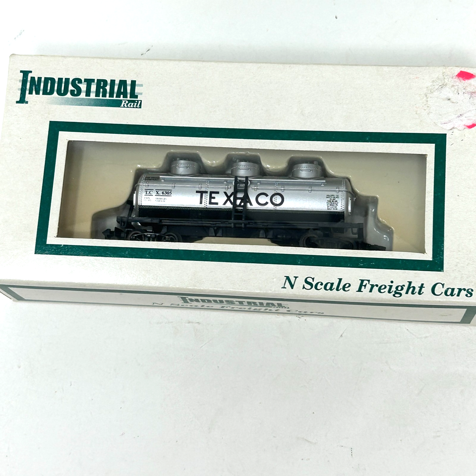6 mixed freight trains LOT N Scale model Railroad texaco mobil cars ...