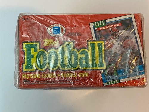 *SEALED* 1990 TOPPS FOOTBALL WAX BOX 36 UNOPENED PACKS...MARINO & LT ON ...