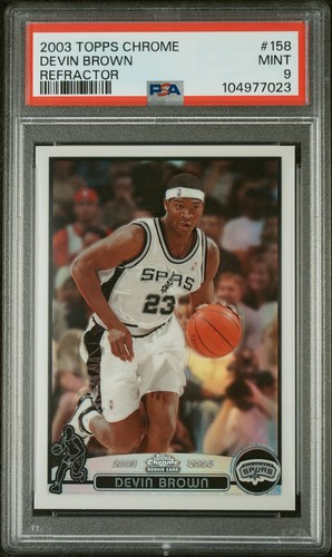 2003 TOPPS CHROME REFRACTOR #158 DEVIN BROWN PSA 9 | eBay