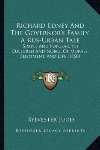 Richard Edney and the Governor's Family, a Rus-Urban Tale : Simple and ...