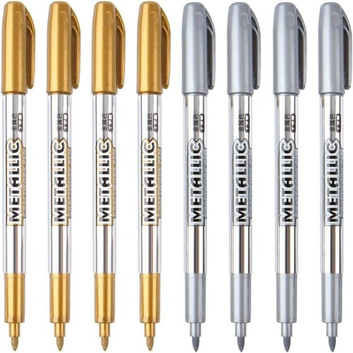 Silver Watercolor Pencils Plastic Paint Pens Silver Ink Pens for ...