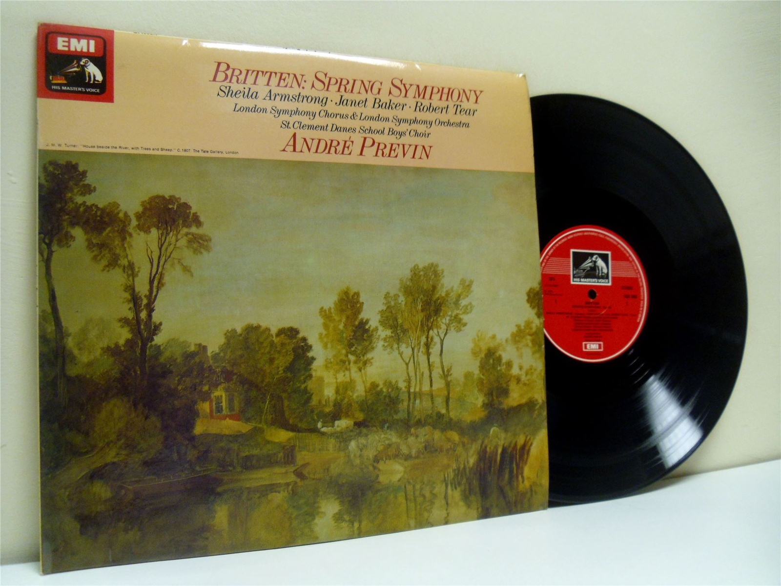 ASD 3650 B/W BAND ANDRE PREVIN benjamin britten spring symphony LP EX+ ...