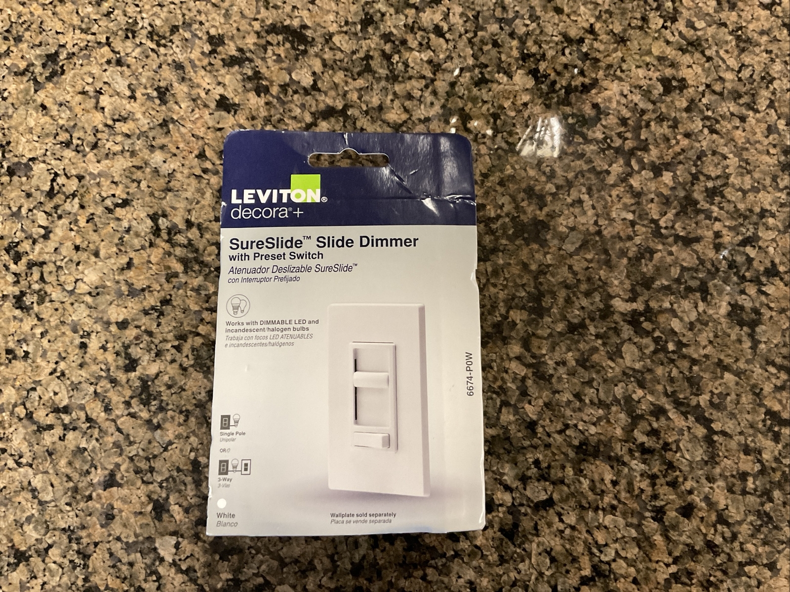 Lot of 5 Leviton Decora+ SureSlide Slide Dimmer With Preset Switch ...