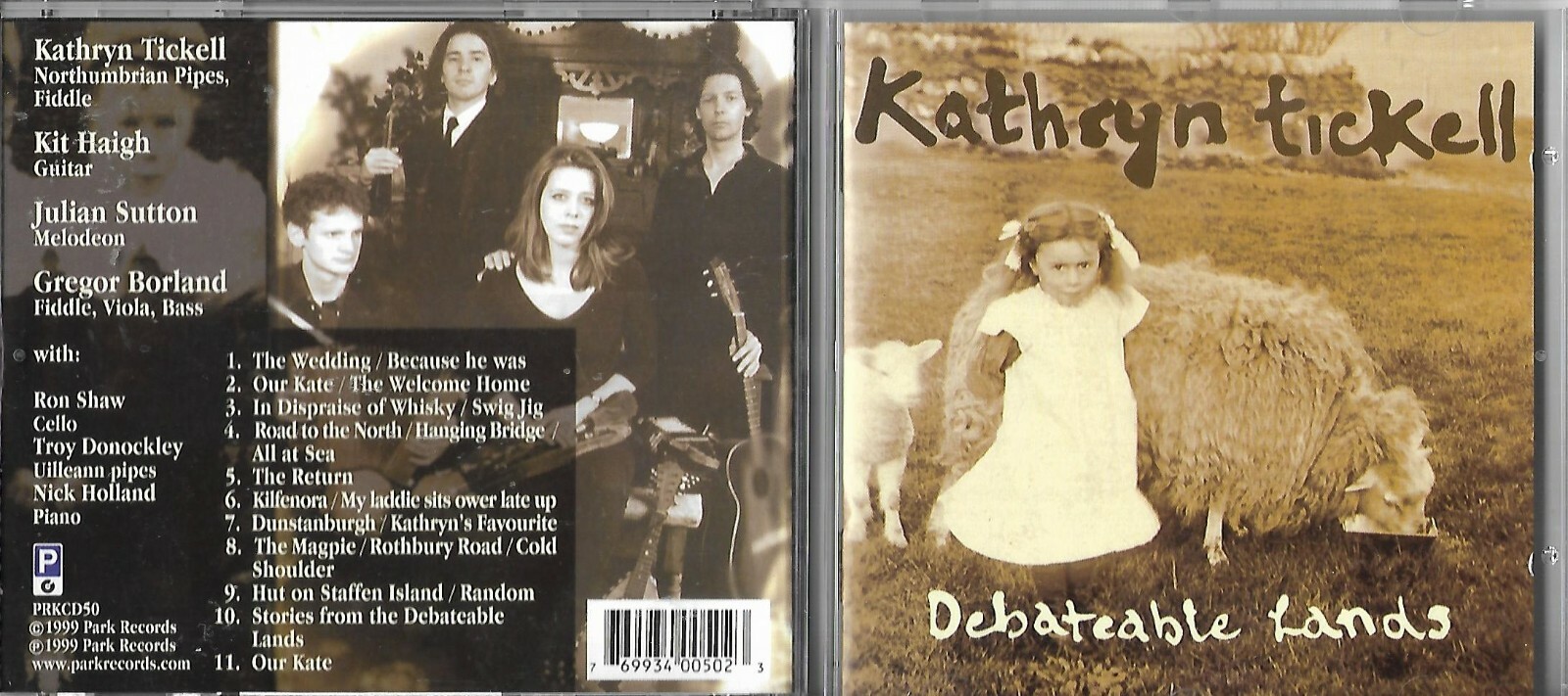 CD 11 TITRES KATHRYN TICKELL DEBATEABLE LANDS 1999 PRKCD50 EUROPE | eBay