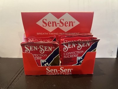 Vintage SEN-SEN Confection Sucrerie Breath Freshener Mint Box (12 ...