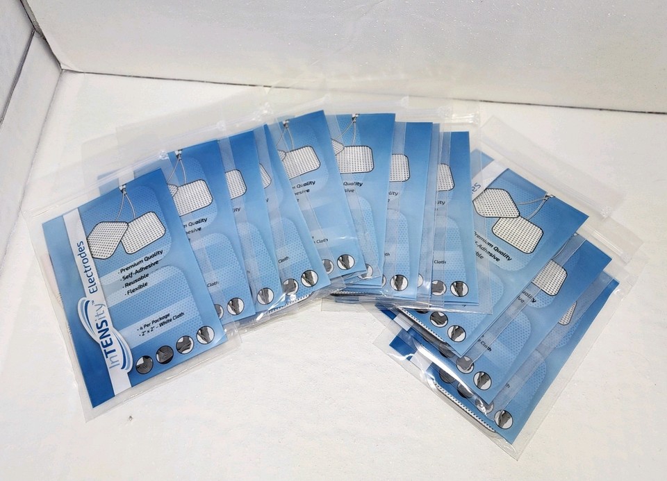 25 Pack (New) InTENSity Electrodes 2"x 2" For Tens Unit - 4 pads/pack ...