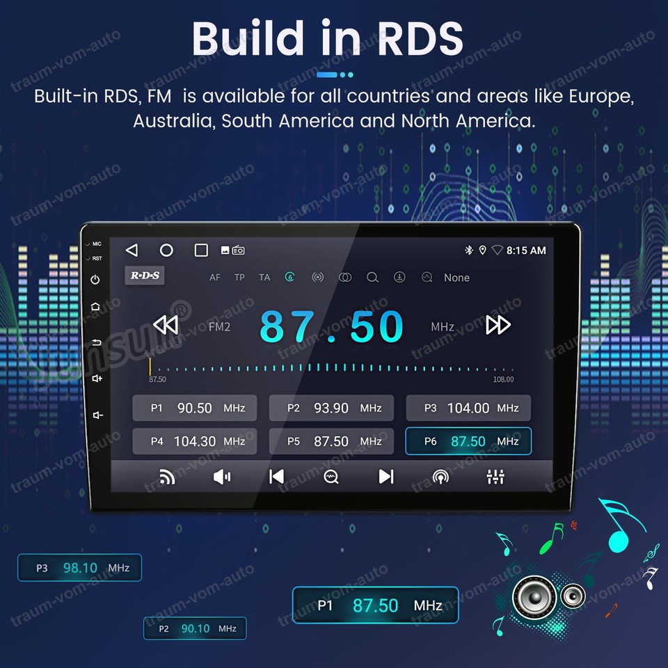 Car Radio Stereo For Jeep Wrangler 2007-2016 Android Auto Carplay GPS ...