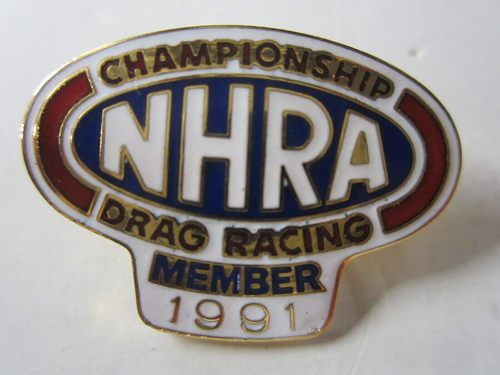 NHRA 1991 Official Championship Drag Racing Members Edition Pin | eBay