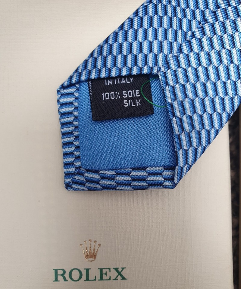 ROLEX TIE NEW in box 100% ORIGINAL BRAND NEW NECKTIE 100% SILK in box ...