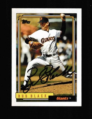 1992 Topps Bud Black Signed Autograph #774 Baseball Card | eBay