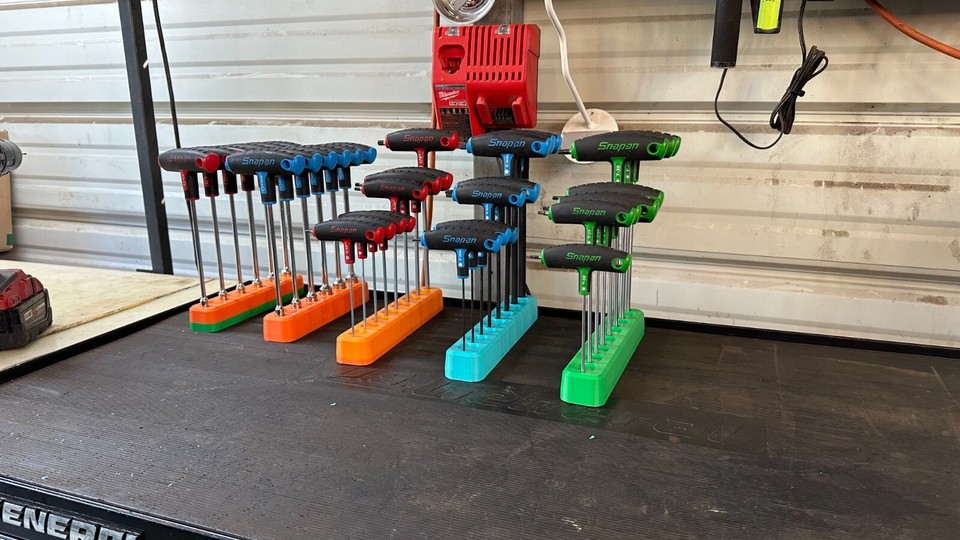 Snap On T Handle Rack - Hex Torx Socket - 3D Printed Color Matched ...