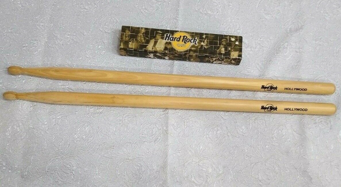 Hard Rock Cafe Drum Sticks Hollywood Los Angeles 16" | eBay