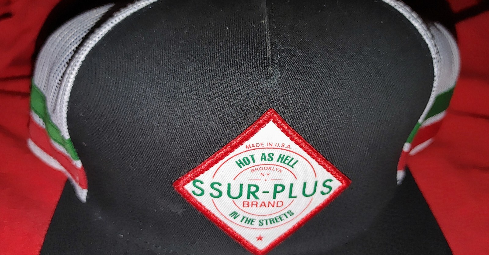 SSUR PLUS Mens Hat Ball Cap Tabasco Style Stripes Adj… - Gem