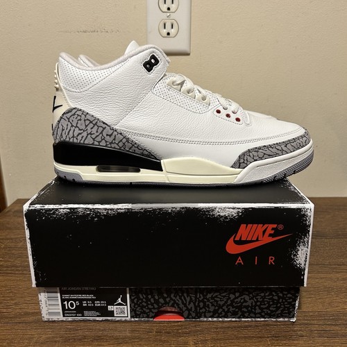Nike Air Jordan 3 III Retro White Cement REIMAGINED Sz 10.5M DN3707-100 ...