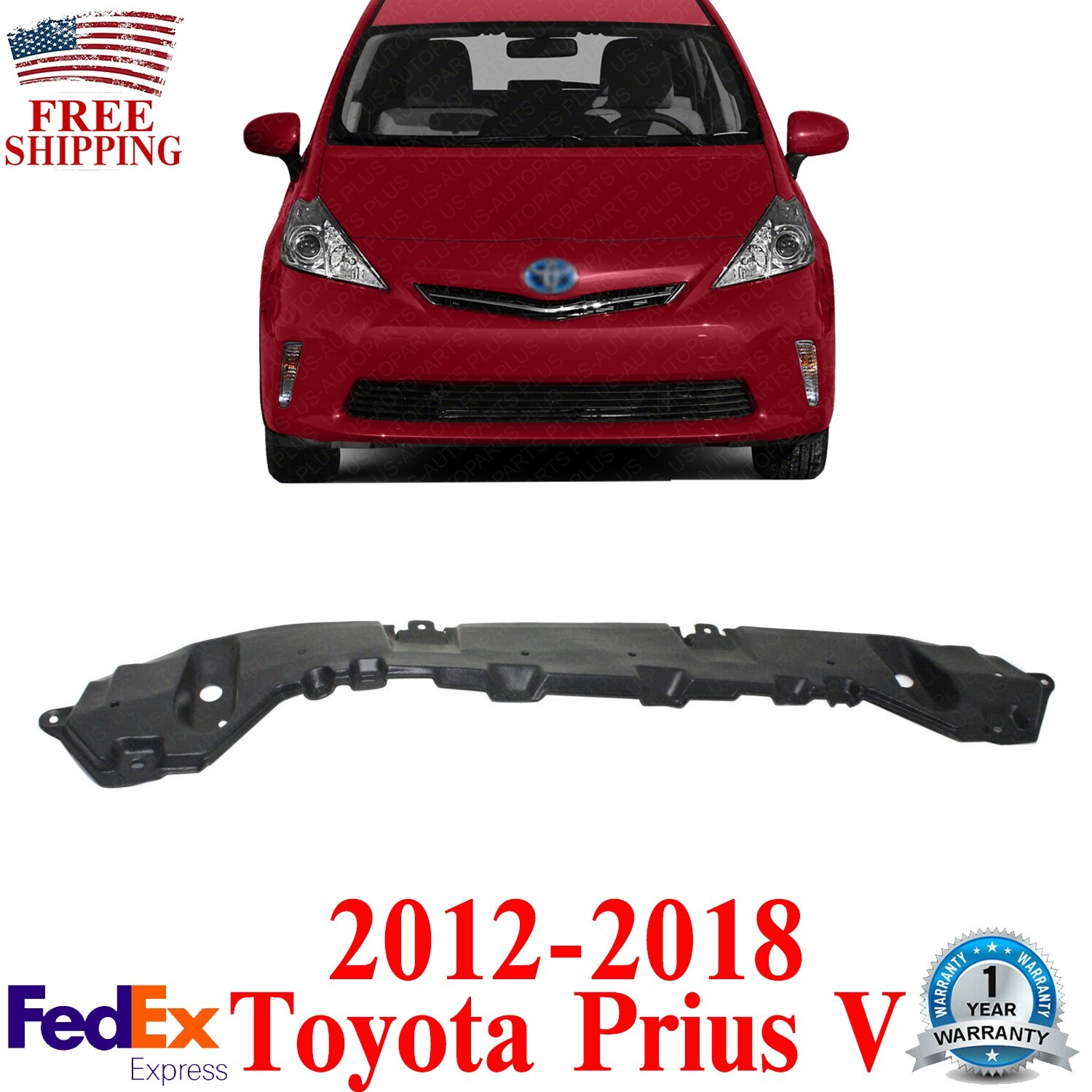 Front Engine Splash Shields Under Cover For 2012-2018 Toyota Prius V | eBay