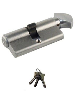 Atrium Lock Single Profile Cylinder (2-1/2" Long) Satin Nickel 3 SC1 ...