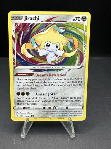 Jirachi Pokemon 119/185 Vivid Voltage Amazing Rare | eBay