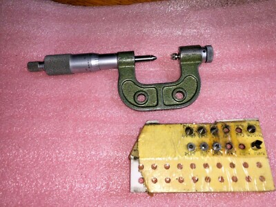 MITUTOYO THREAD PITCH MICROMETER NO. 126-137 0-1" .001" | eBay