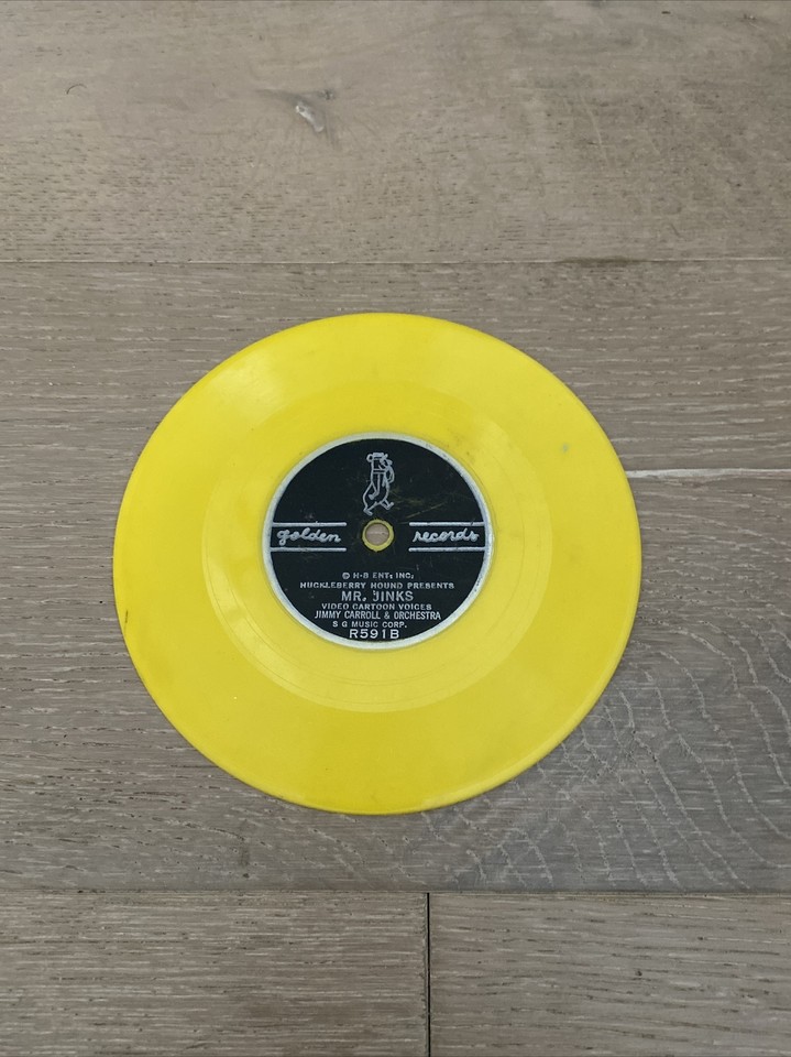 1959 VTG Hanna-Barbera MR. JINKS & BOO BOO BEAR Yellow Golden Record ...