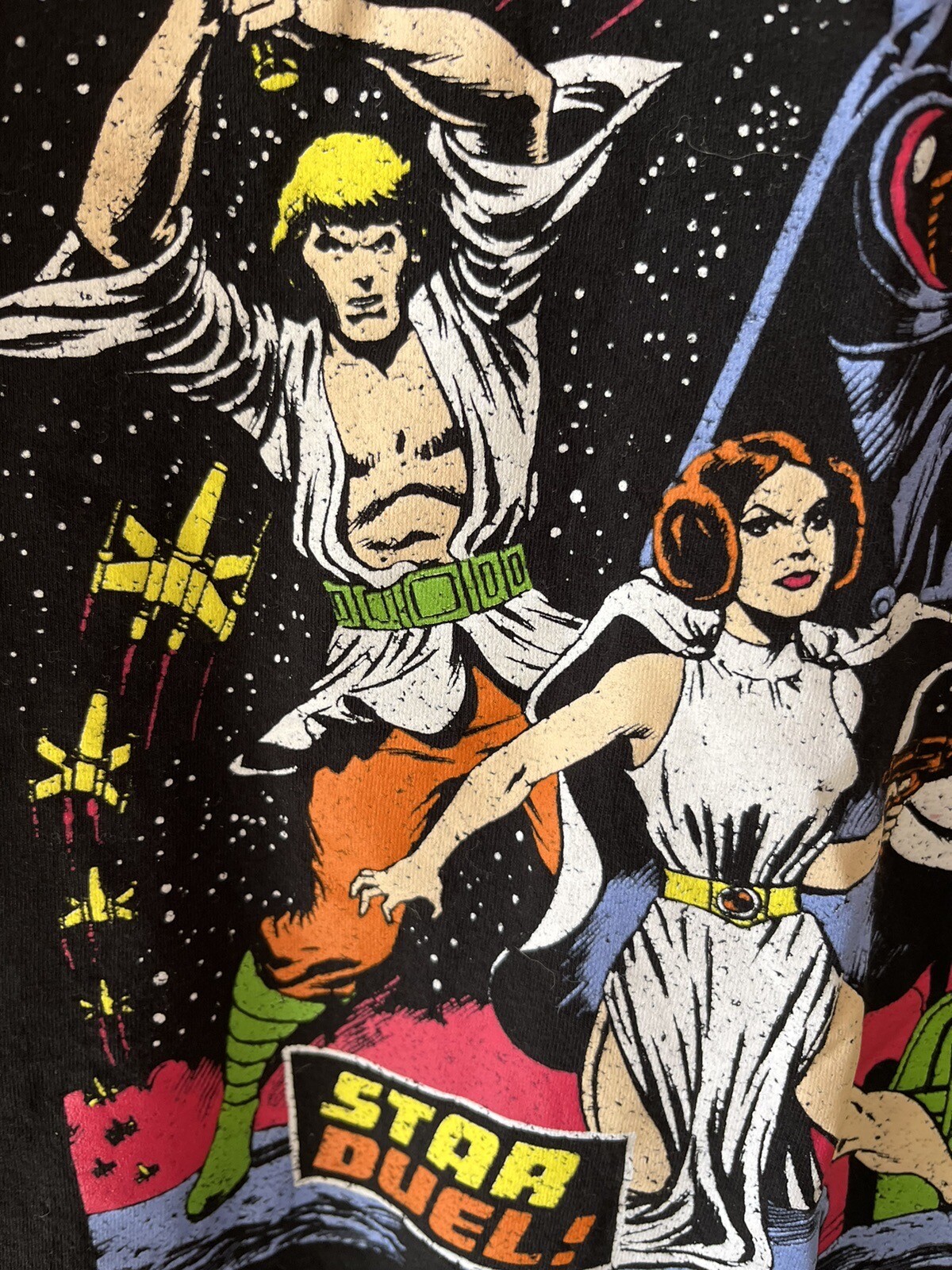 Star Wars Mens' Anime Luke Lightsaber Comic Book Cove… - Gem