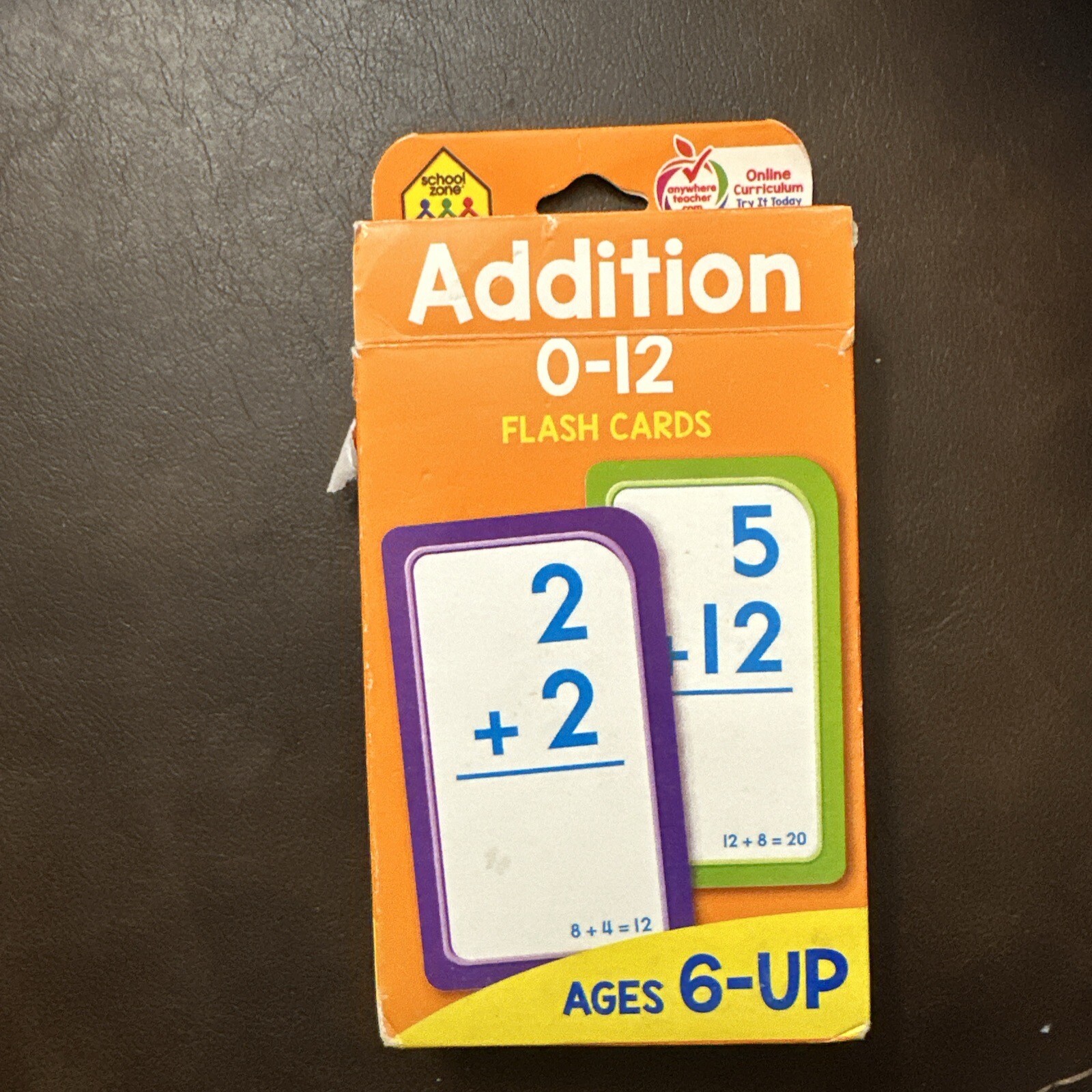 Addition 0-12 Flash Cards ages 6-up | eBay