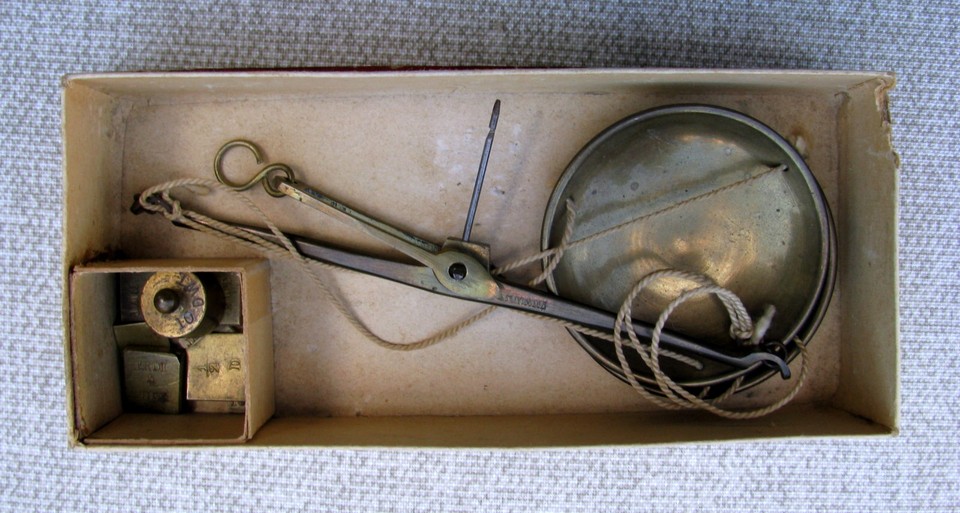 1850s-60s FEDERAL EAGLE GOLD RUSH PERIOD SMALL SCALE SET ORIGINAL ...