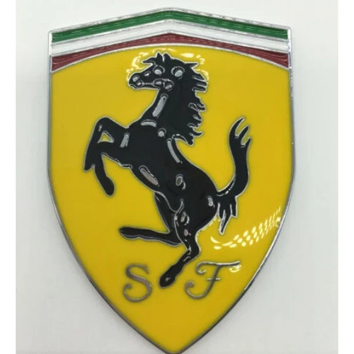 For Ferrari Emblem Side Badge Sticker Decal Fender Hood Badge Logo Rear ...