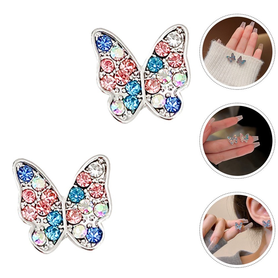 Ladies Earrings for Pierced Ears Butterfly Women Dangle Dangling | eBay ...