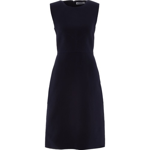 New Jil Sander navy wool blend pencil dress Size 10 | eBay