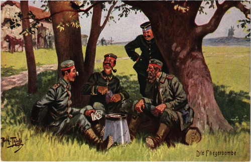 PC ARTIST SIGNED, ARTHUR THIELE, HINTER DER FRONT, Vintage Postcard ...