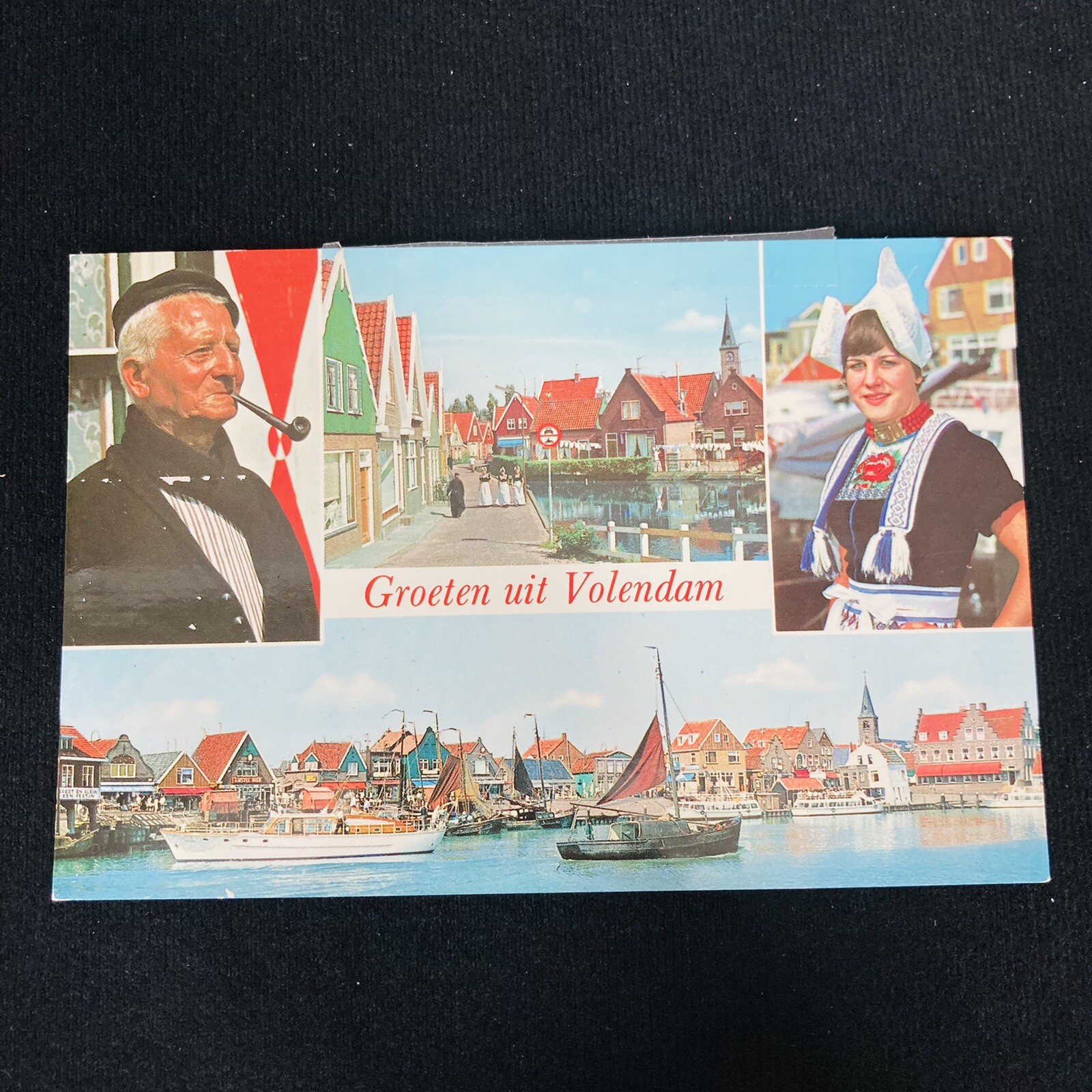 VTG‼ 1970's Volendam Holland "Groteten Uit Volendam" 6x4 Postcard ...