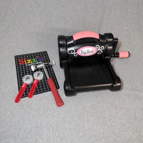 Sizzix Big Shot Manual Die Cutting Embossing Machine Black Pink W ...
