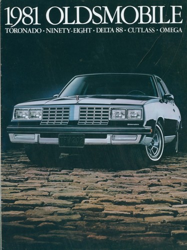 1981 Oldsmobile Glossy Dealer Showroom Brochure All Models Cutlass ...
