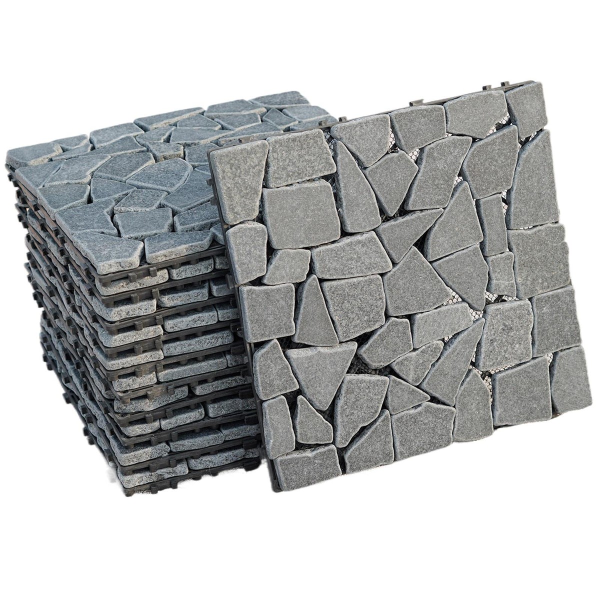 Interlocking Outdoor Slate Tile Patio Irregular Outdoor Floor