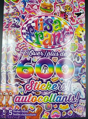 Lisa Frank Sticker Books, Hundreds Of Stickers Rainbow Retro 80’s 90’s ...