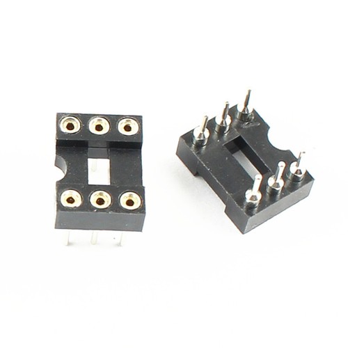 50 Pcs NEW 6 PIN Round DIP IC Sockets Adaptor Narrow | eBay
