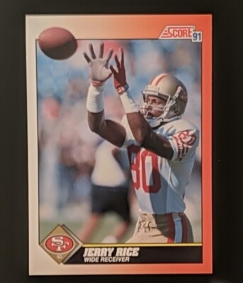 1991 Score #380 JERRY RICE -- HOF -- San Francisco 49ers -- MINT! | eBay