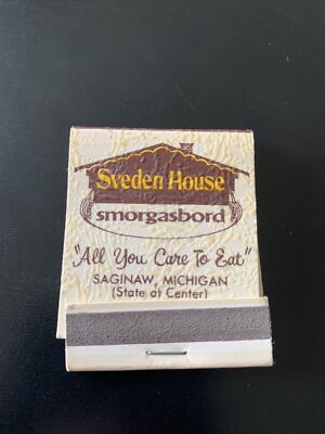 Rare - Sveden House Saginaw Michigan Matchbook | eBay