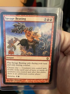 MTG Savage Beating Darksteel Magic the Gathering | eBay