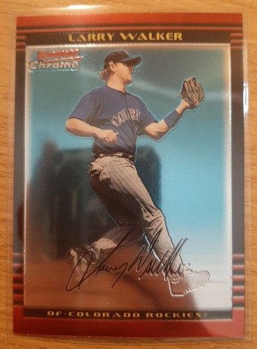 2002 BOWMAN CHROME LARRY WALKER #65 COLORADO ROCKIES | eBay