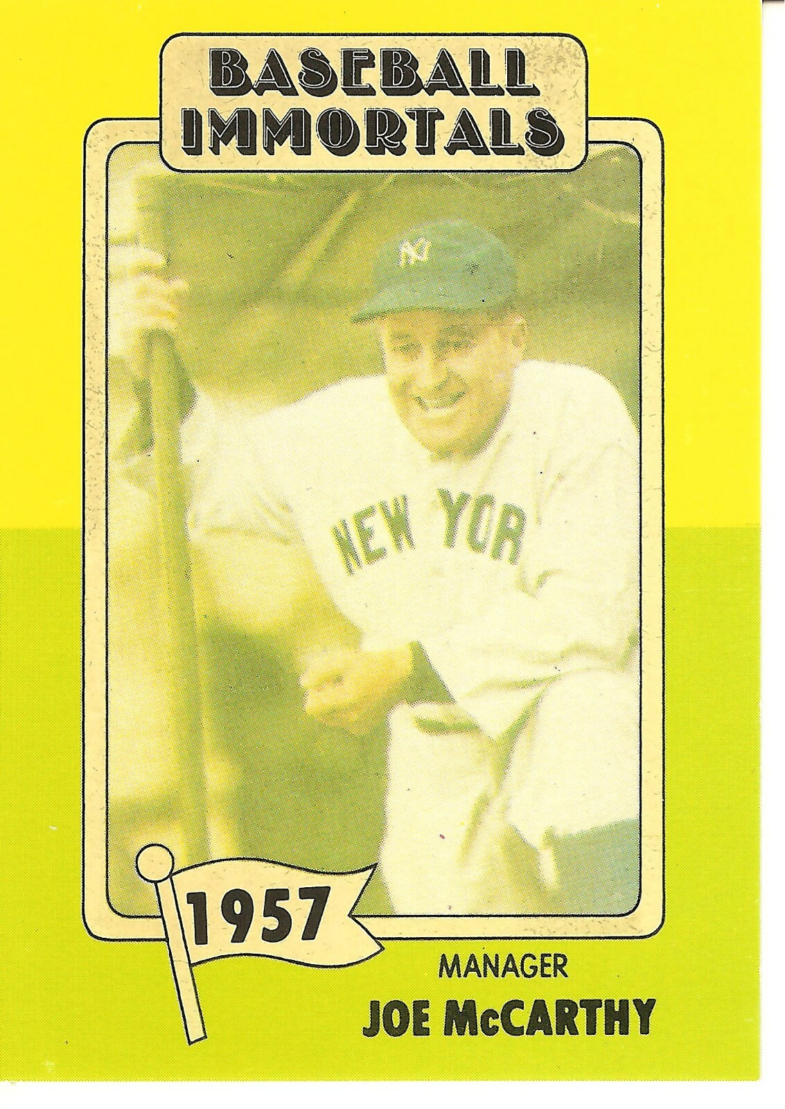 1980 TCMA BASEBALL IMMORTALS JOE MC CARTHY BASEBALL CARD #83 | eBay