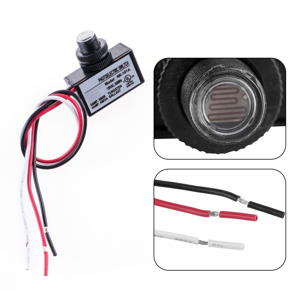 Photoelectric Photocell Dusk to Dawn Button Flush Mount Photo Control ...