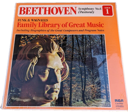 NEW Funk & Wagnalls Beethoven Pastoral Symphony No. 6 LP Vinyl Record ...