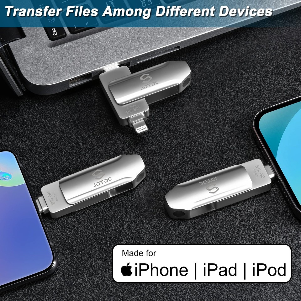 Apple MFi Certified iPhone USB Memory Flash Drive iPhone Memory iPhone ...