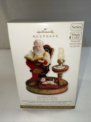 Hallmark Keepsake Magic Cord Checking It Twice Ornament 2011 With Box ...